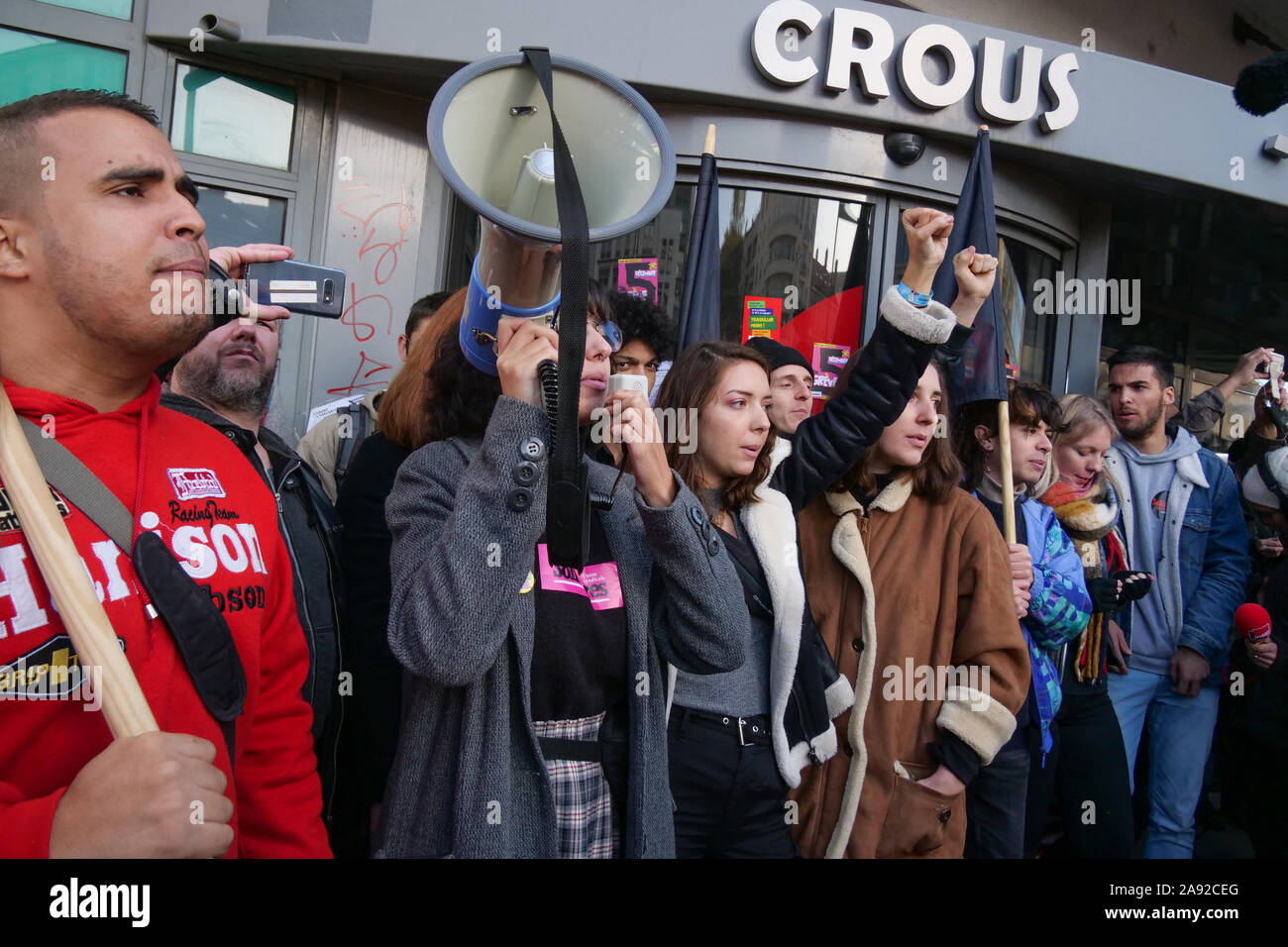 Students protest against precarity after the self-immolation of one of ...