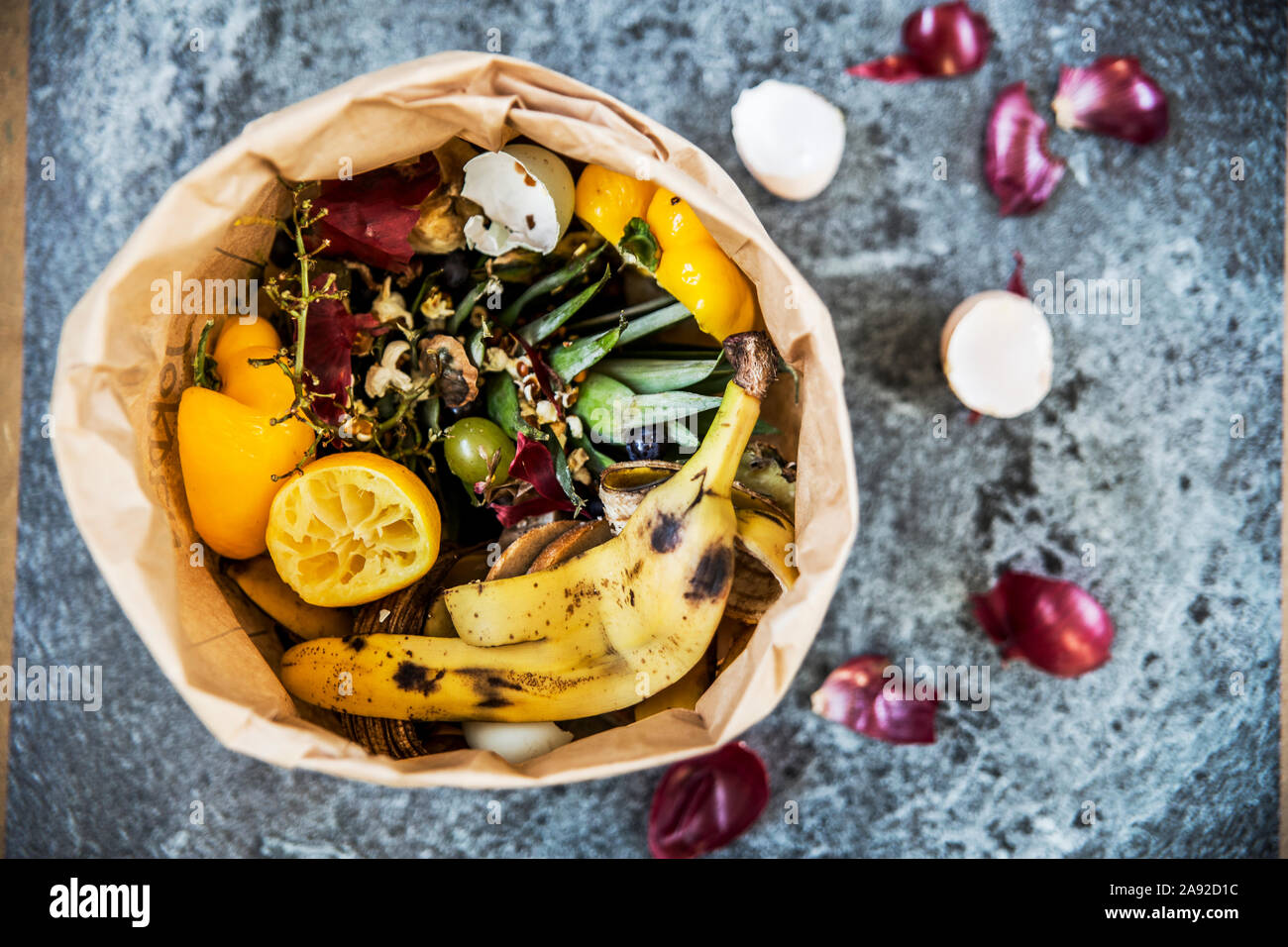 Fruit and vegetable scraps Stock Photo - Alamy