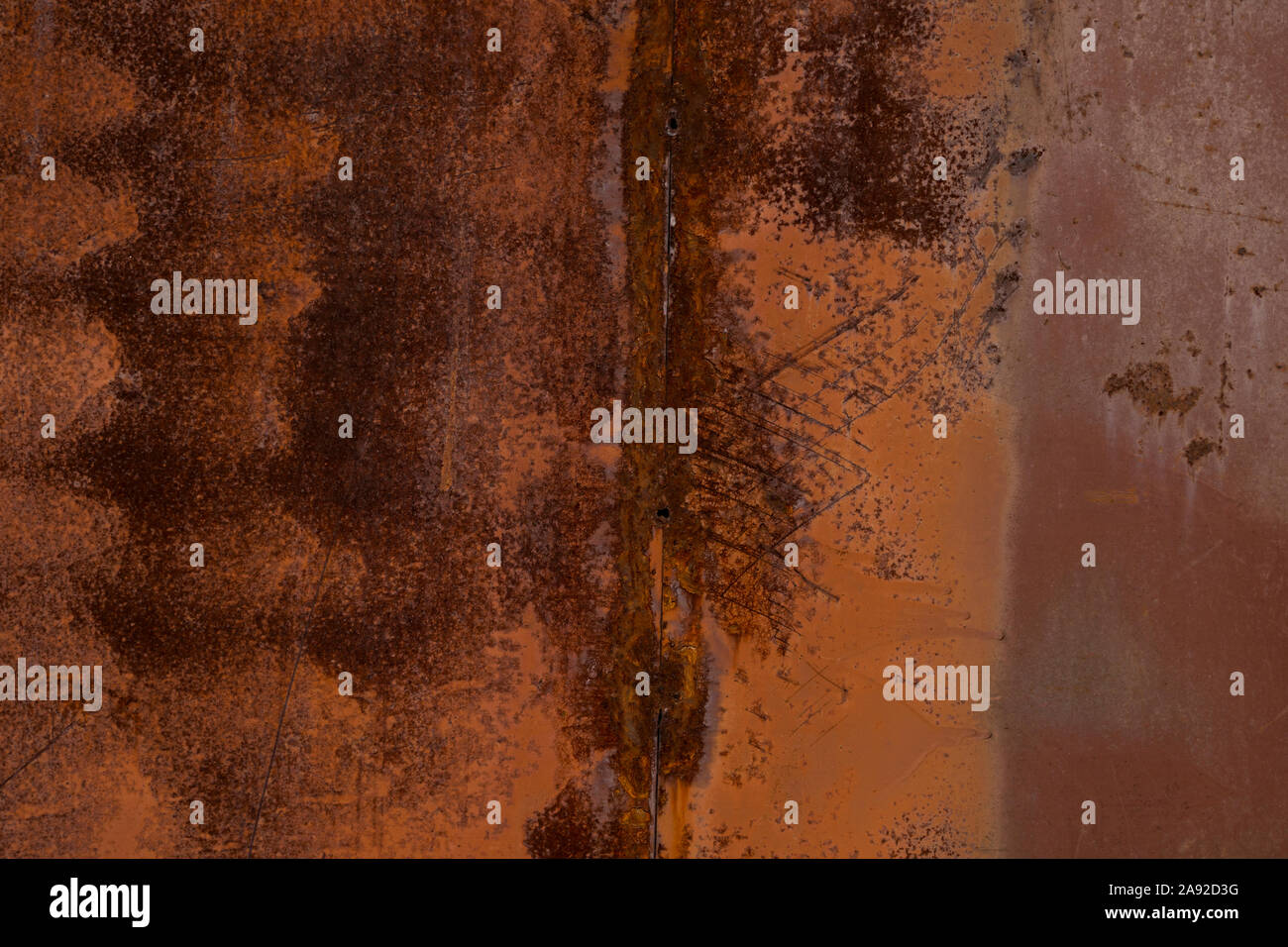 Orange rust corrosion sheet metal. Old textured piece of iron for ...