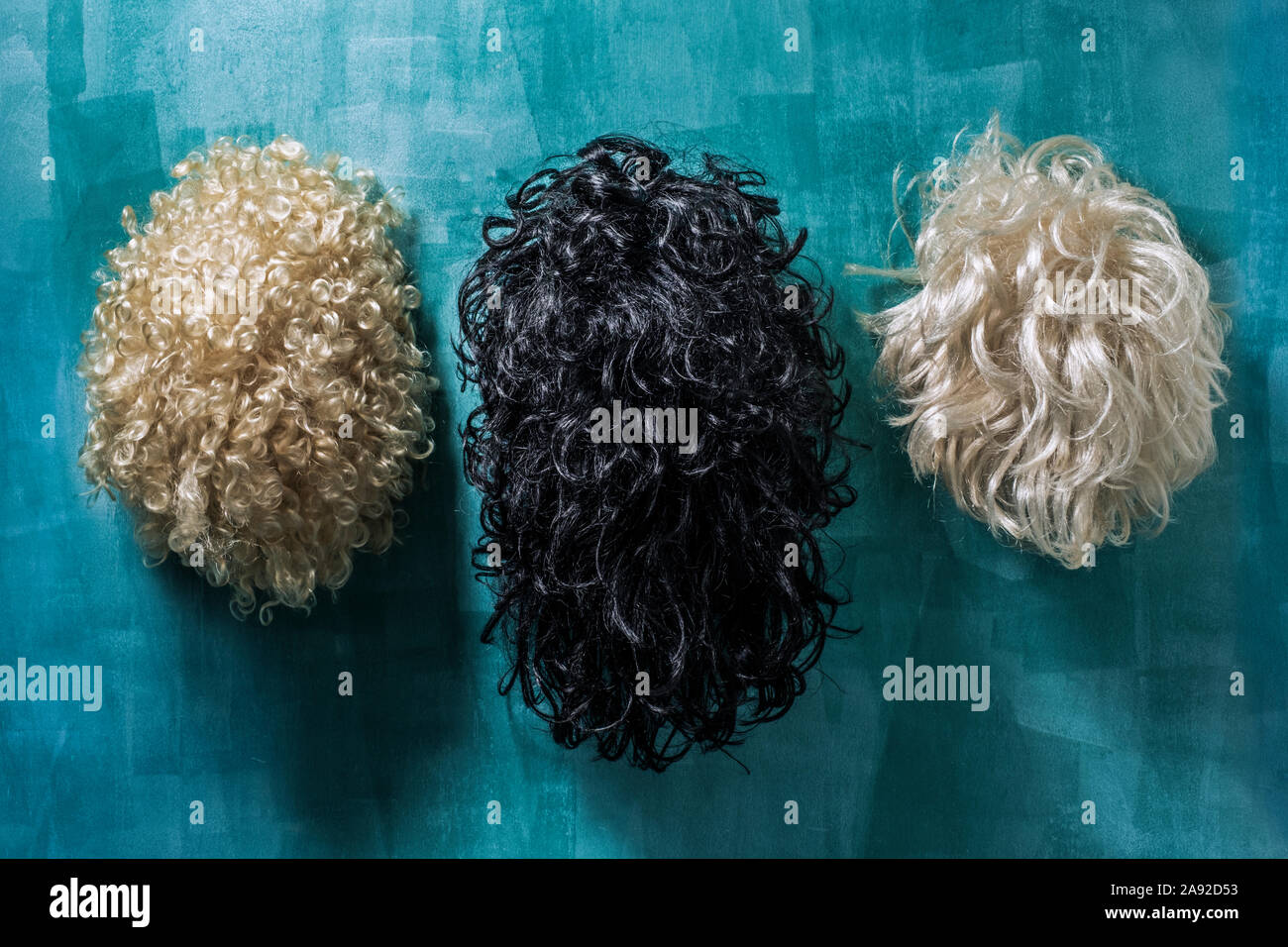 Curly wigs hi-res stock photography and images - Alamy