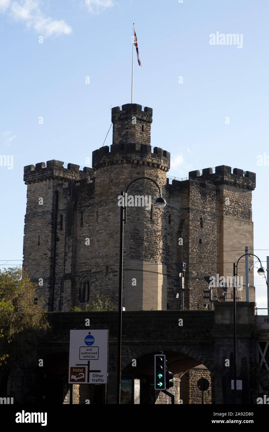 The Castle a medieval fortification, Newcastle upon Tyne, England, UK ...
