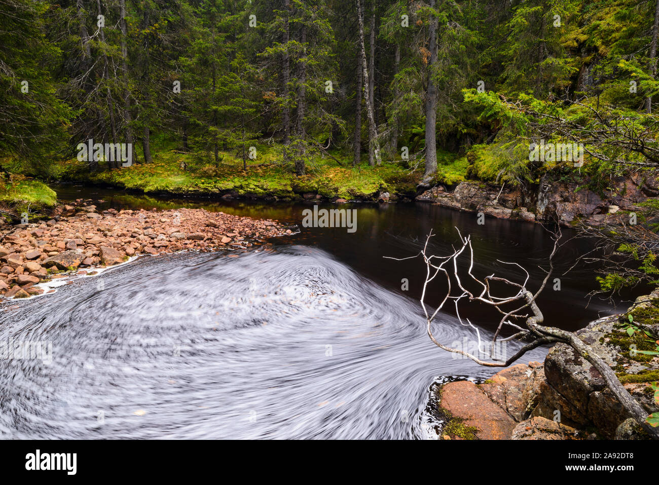 Whirlpool in water Stock Photo - Alamy