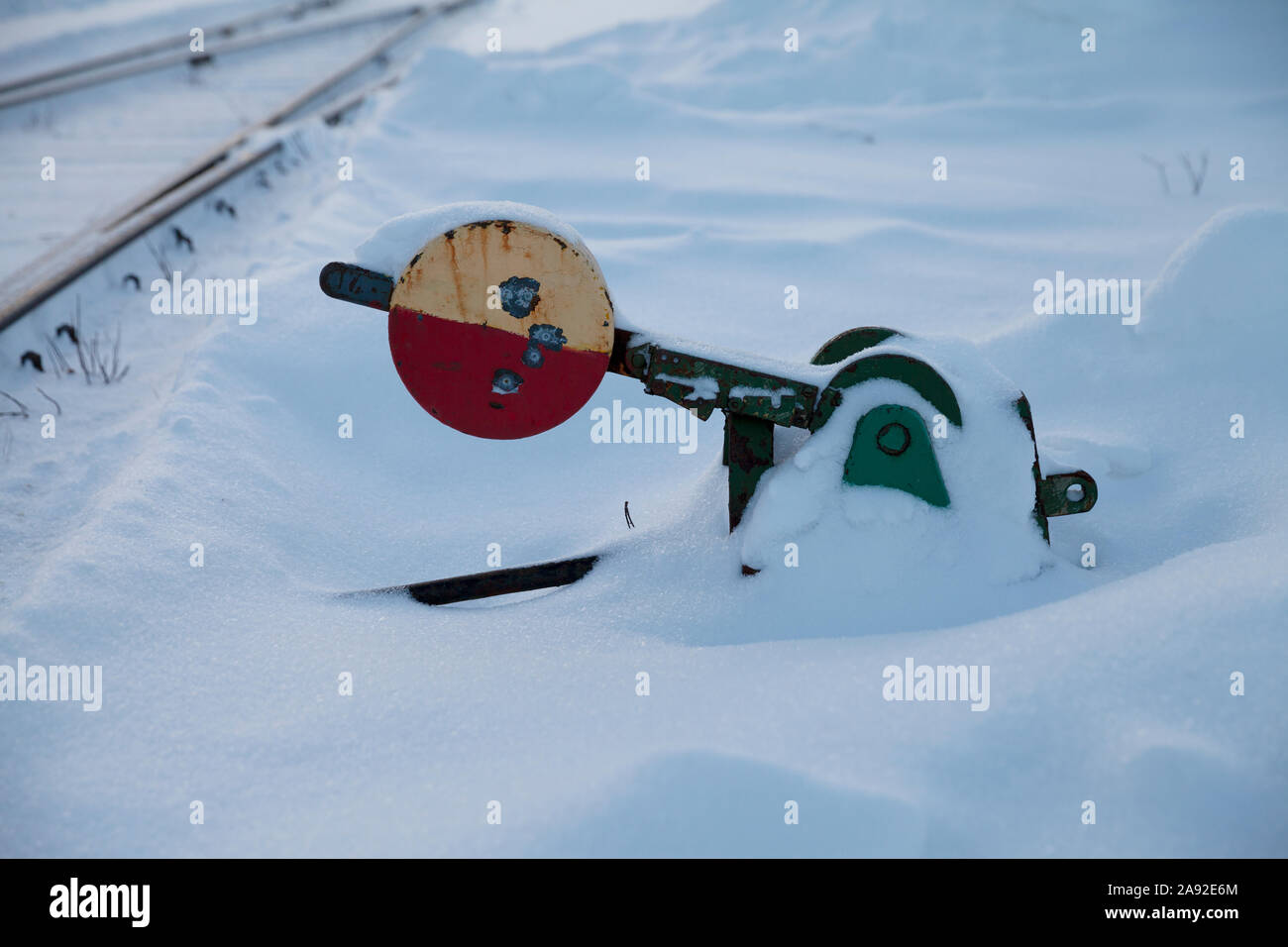 Railroad switch hi-res stock photography and images - Alamy