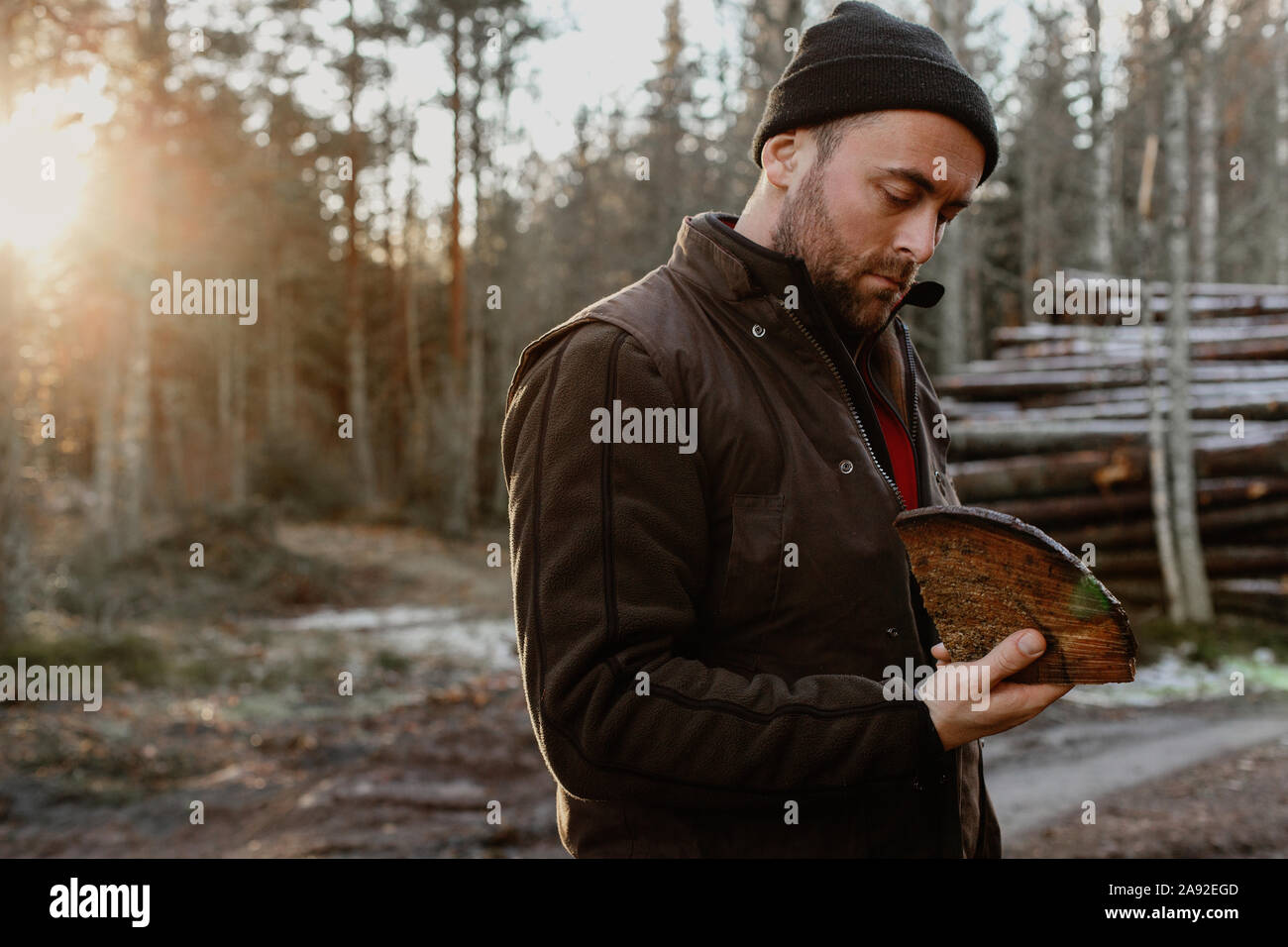 Holding log hi-res stock photography and images - Alamy