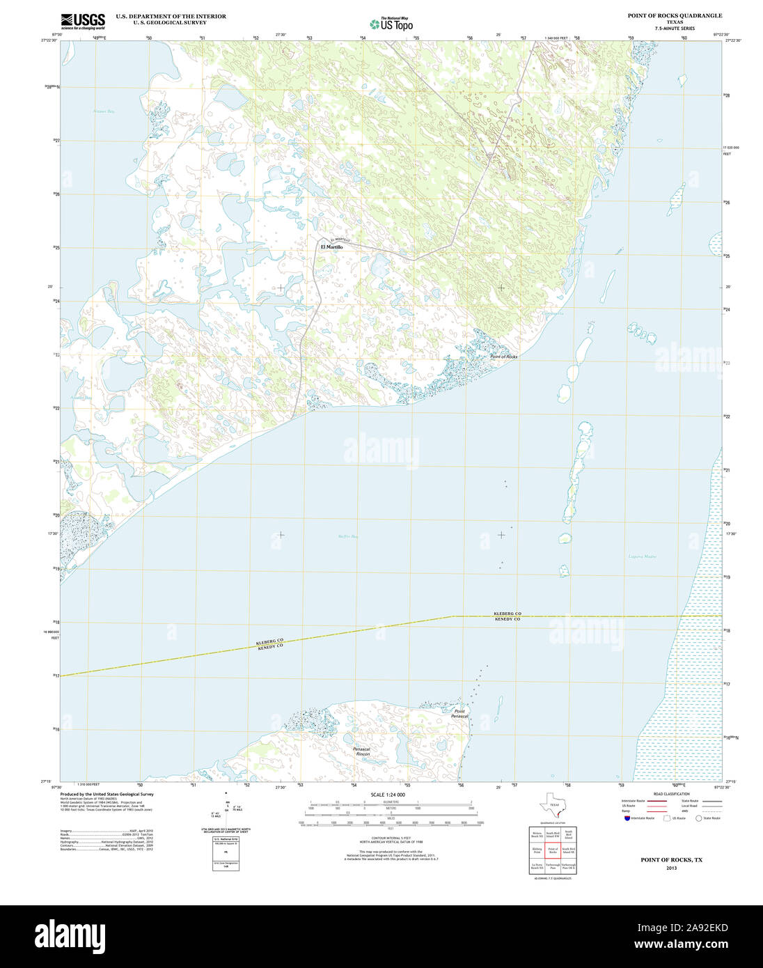 USGS TOPO Map Texas TX Point of Rocks 20130201 TM Restoration Stock ...