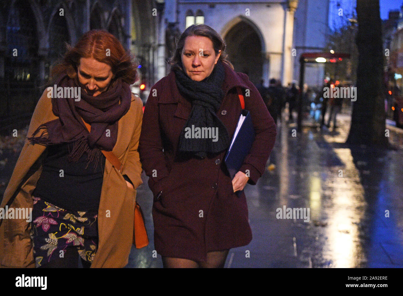 Labour candidate Anna Turley arrives at the Royal Courts of Justice in ...