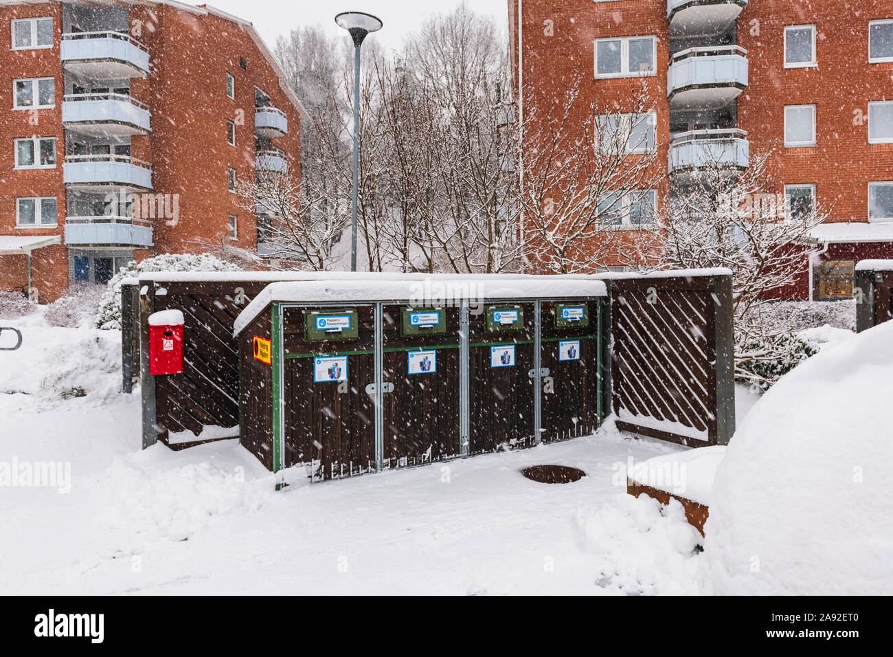 Community recycling bins hi-res stock photography and images - Alamy