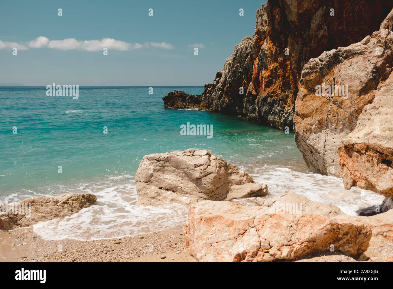 View of coast Stock Photo - Alamy