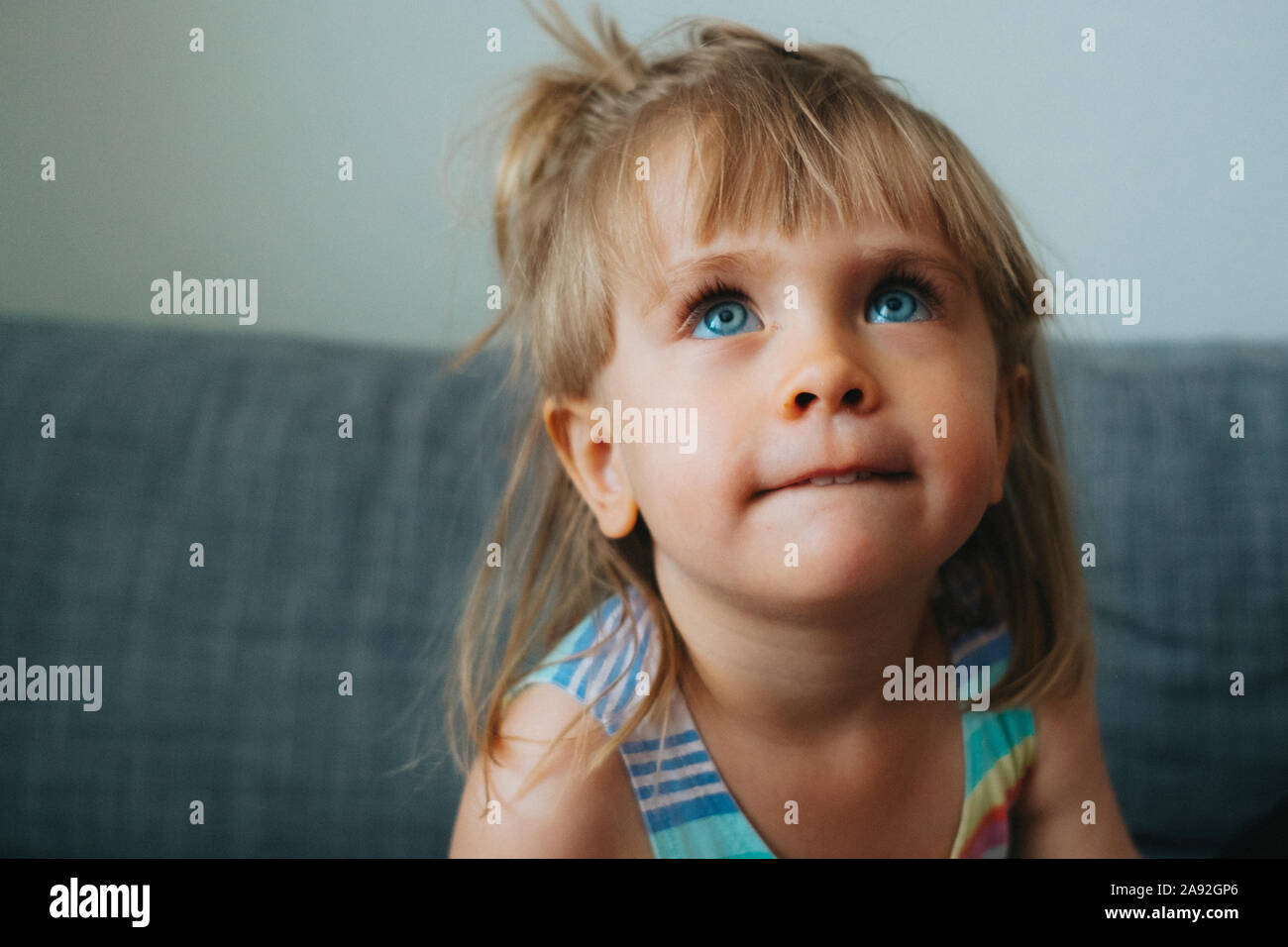 Girl looking away Stock Photo - Alamy