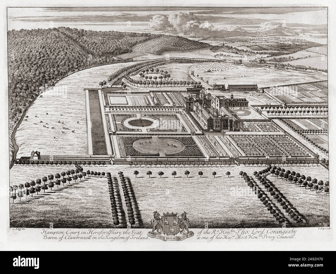 Hampton Court Palace, grounds and surrounding area, Greater London ...
