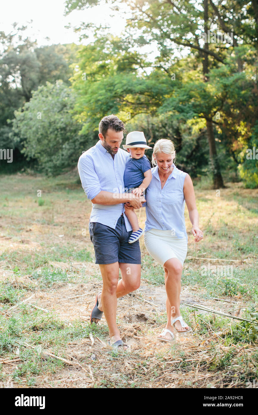 Back view parents hi-res stock photography and images - Alamy