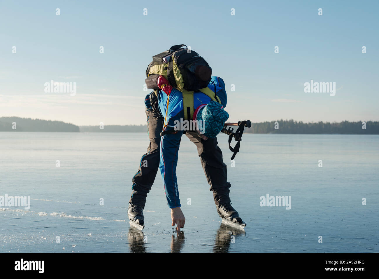 Lake ice and outdoor safety hi-res stock photography and images - Alamy