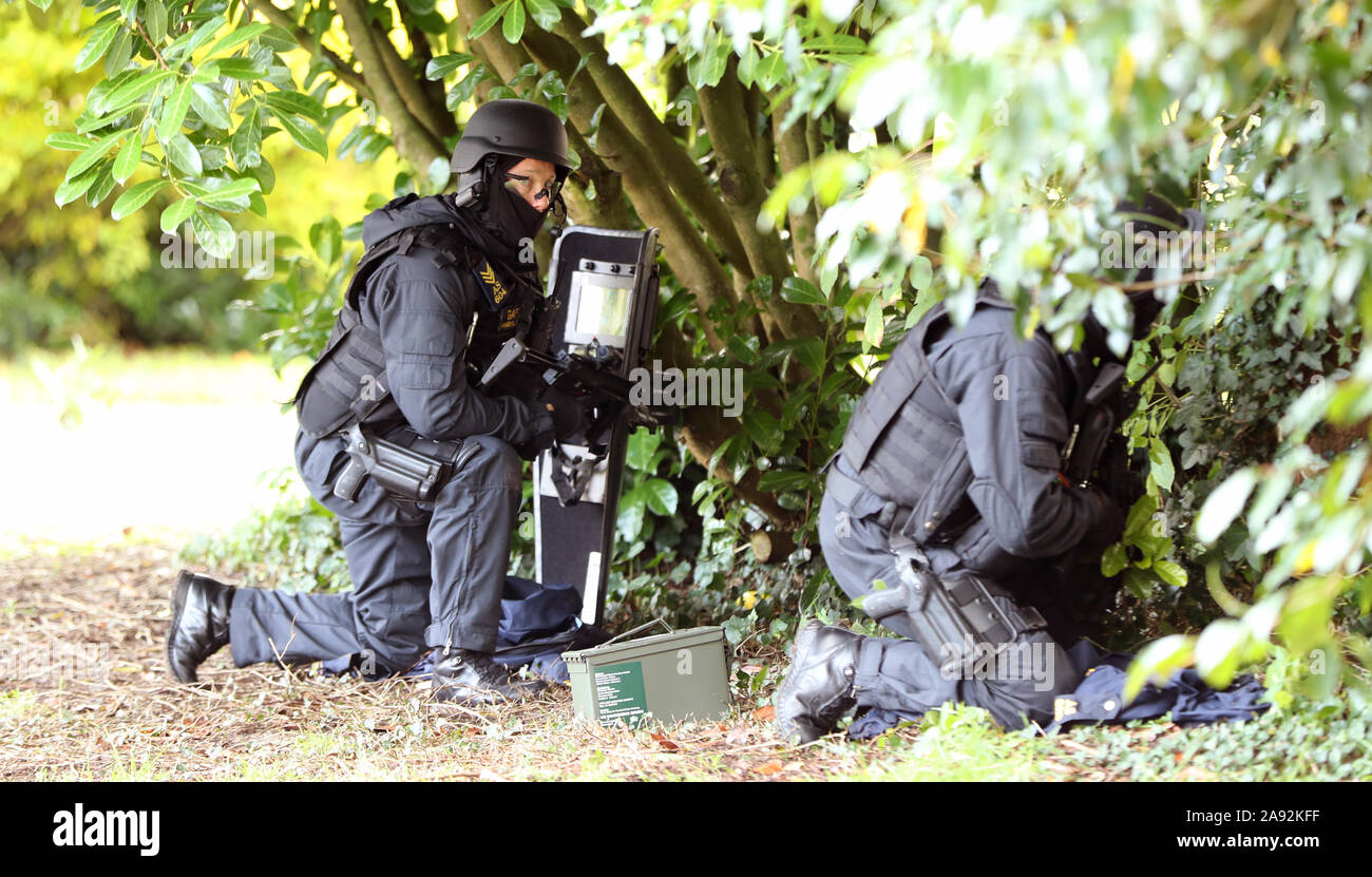 Members of the Garda Emergency Response unit during a multi agency ...