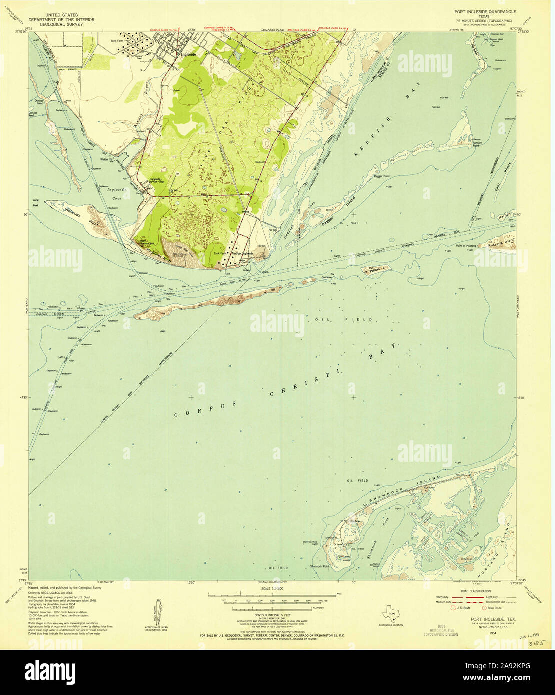 Ingleside texas map hi-res stock photography and images - Alamy