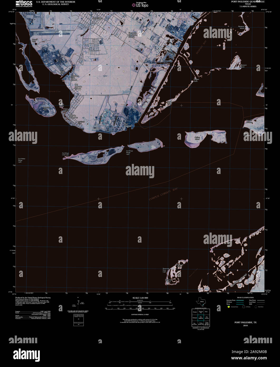 Map of ingleside texas hi-res stock photography and images - Alamy