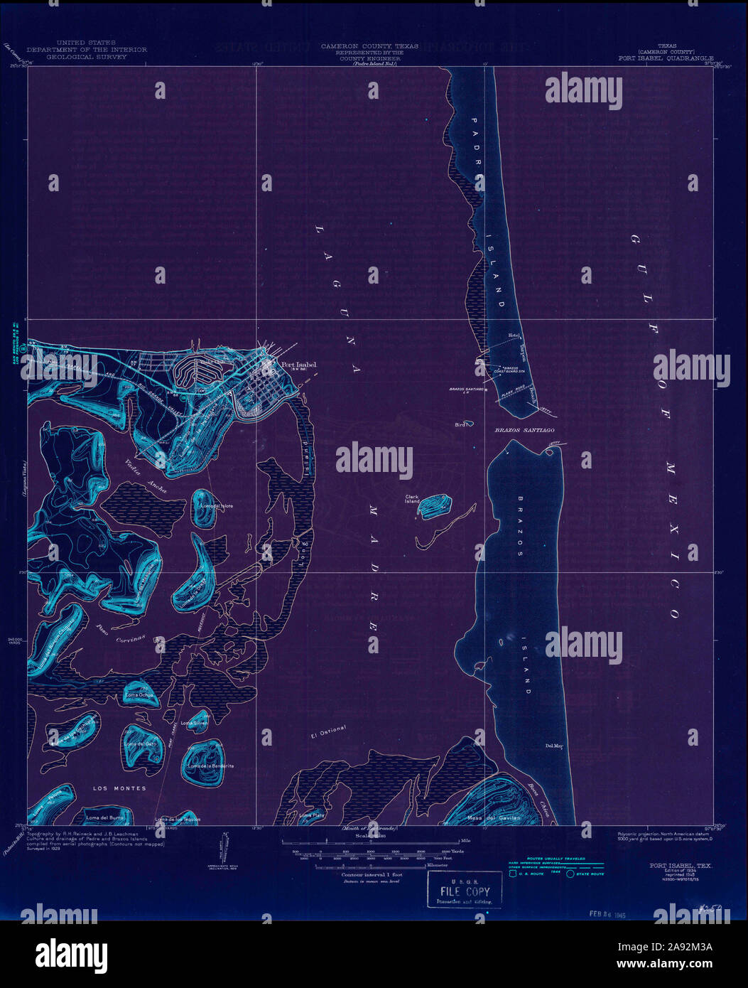 Map of port isabel hi-res stock photography and images - Alamy