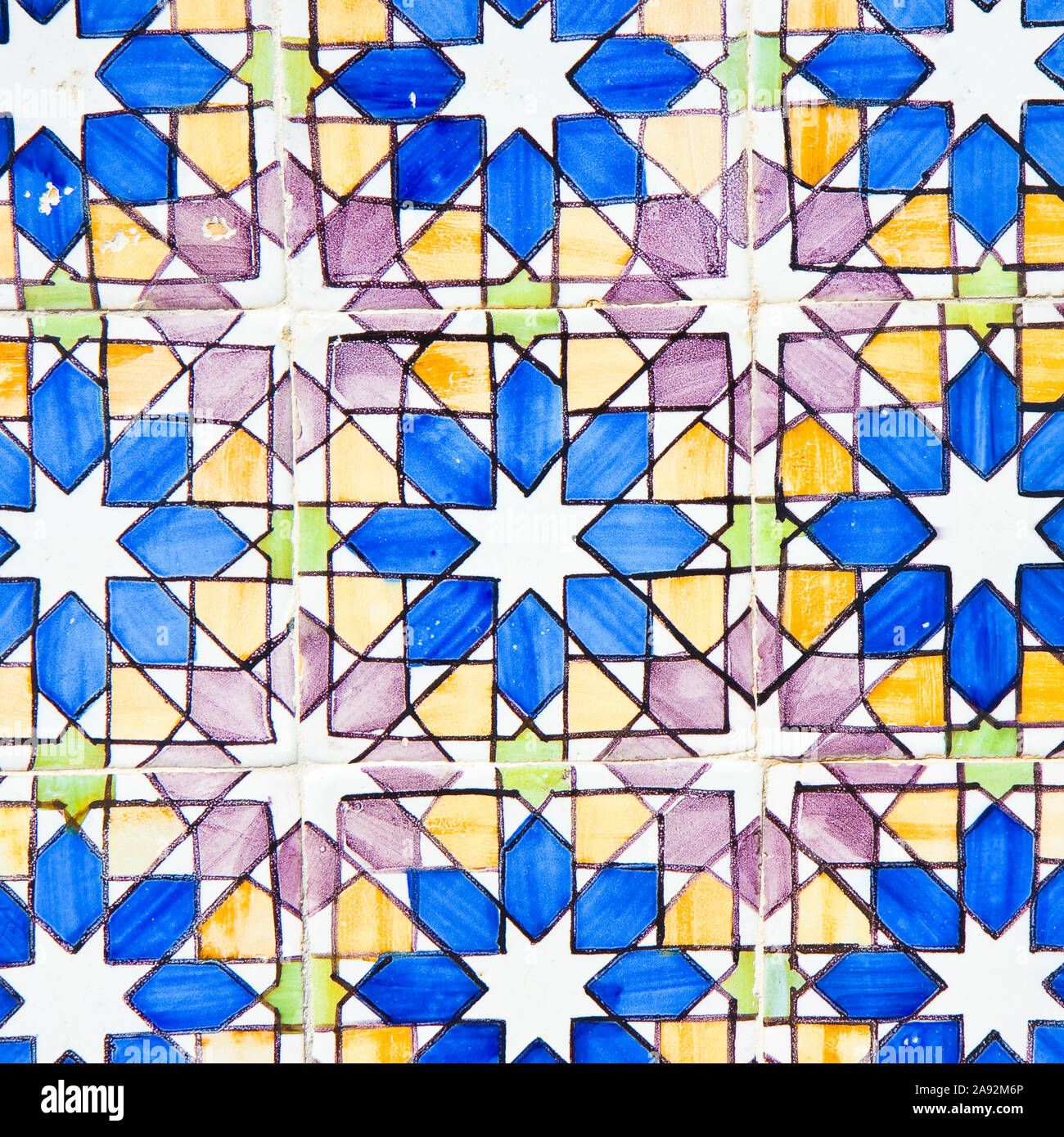 Typical portuguese decorations with colored ceramic tiles Stock Photo ...