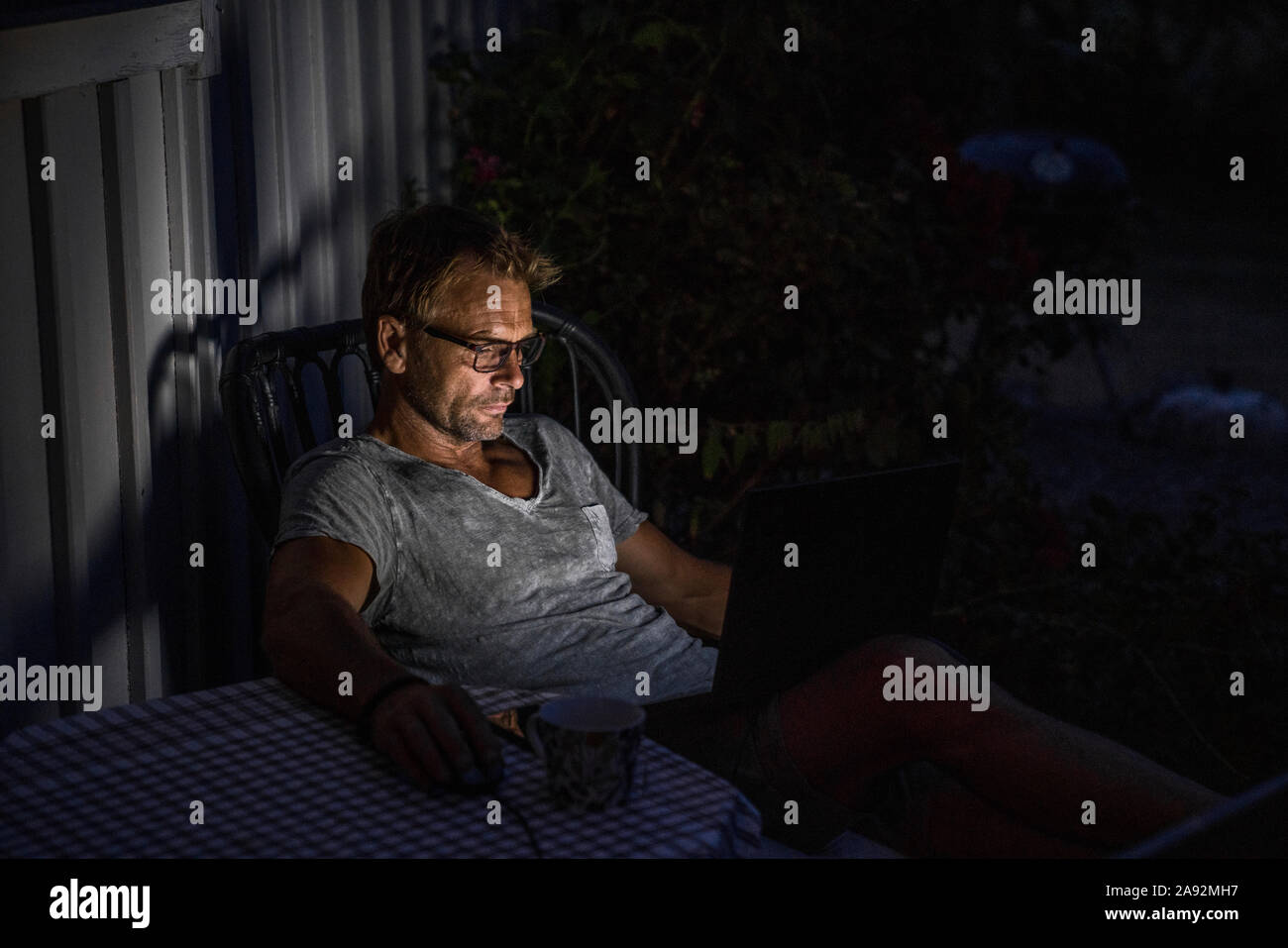 Night user hi-res stock photography and images - Alamy