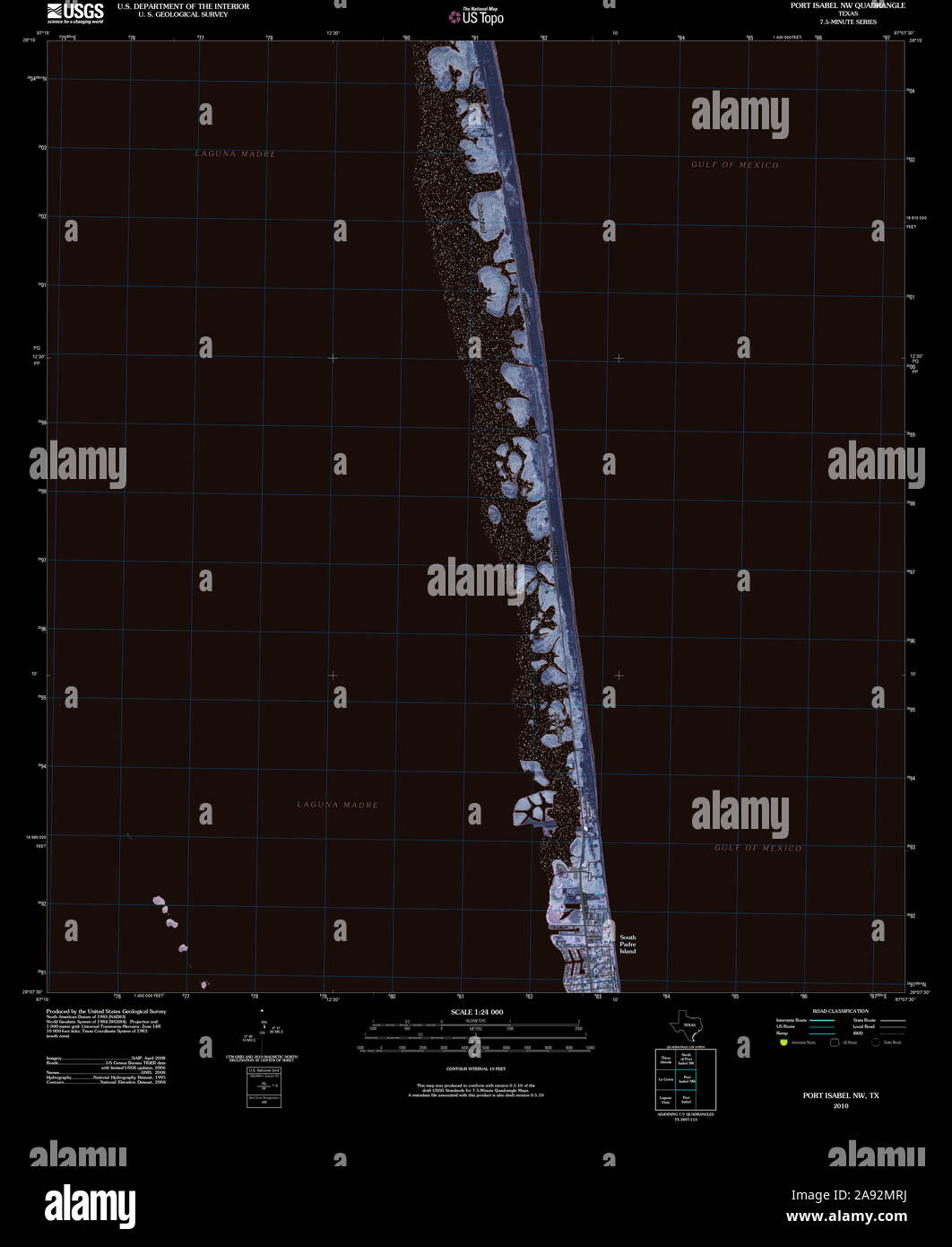 Map of port isabel hi-res stock photography and images - Alamy