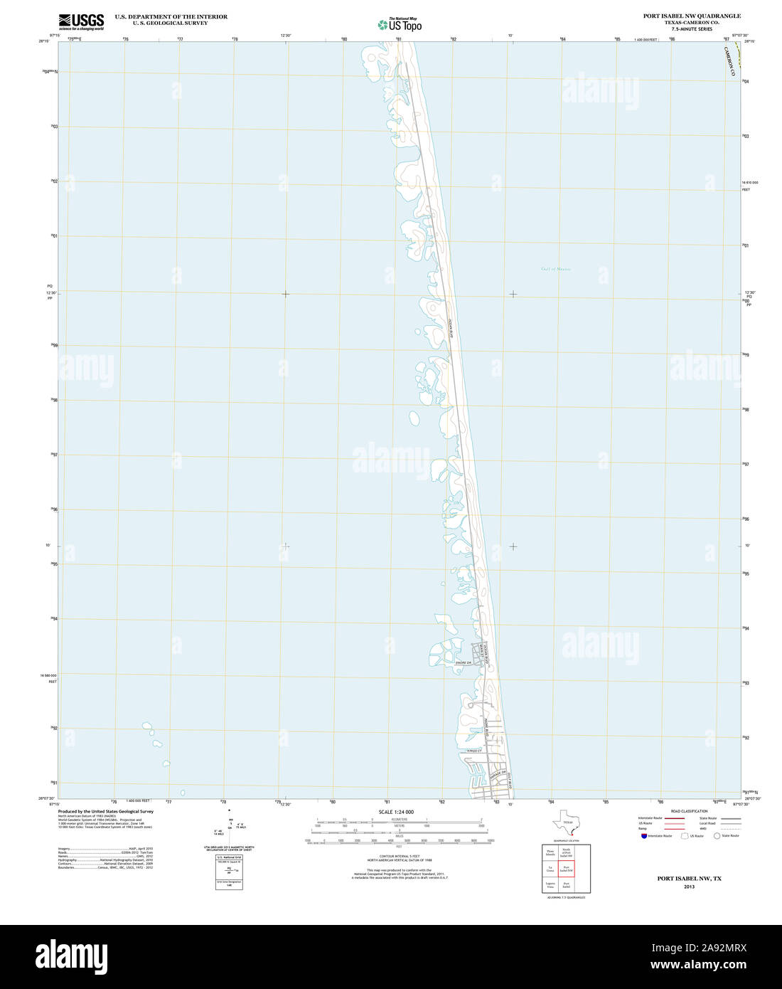 Port isabel texas map Cut Out Stock Images & Pictures - Alamy
