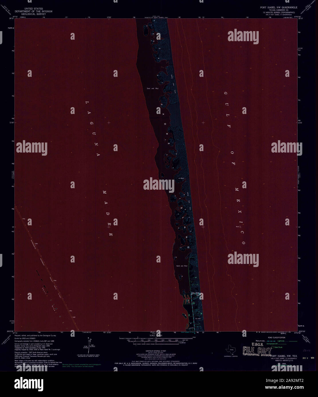 Map of port isabel hi-res stock photography and images - Alamy