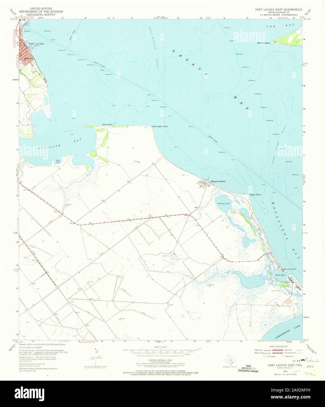 Map of port lavaca hi-res stock photography and images - Alamy