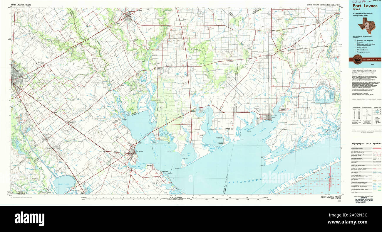 Map of port lavaca hi-res stock photography and images - Alamy