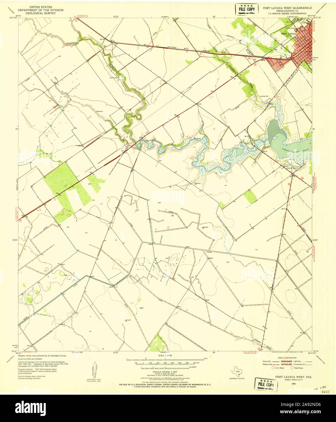 Map of port lavaca hi-res stock photography and images - Alamy
