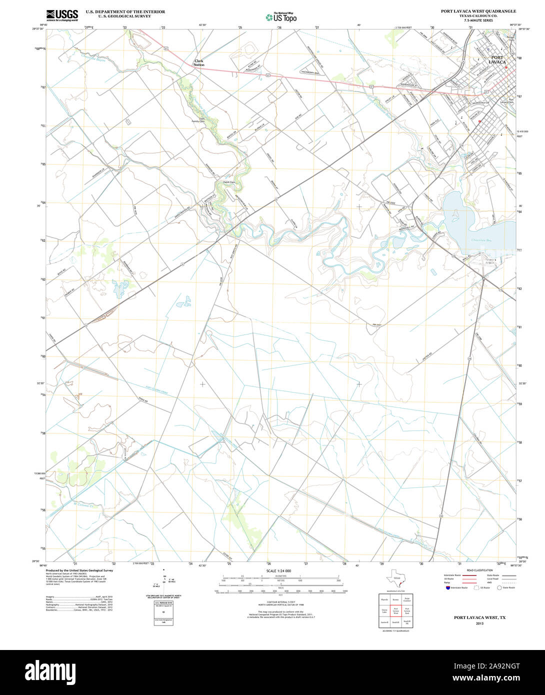 Port lavaca texas map Cut Out Stock Images & Pictures - Alamy