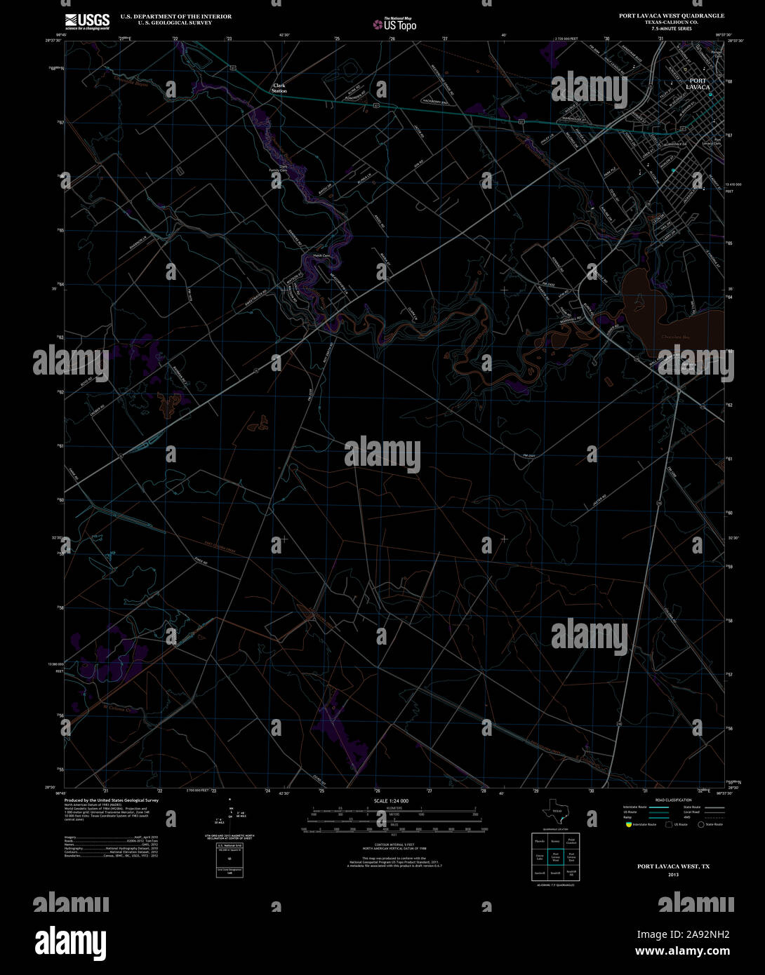 Port lavaca texas map hi-res stock photography and images - Alamy