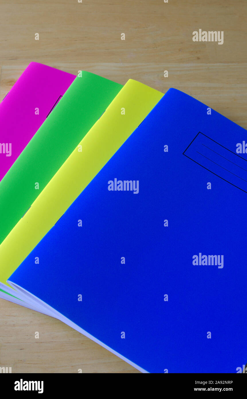 School exercise book cover hi-res stock photography and images - Alamy