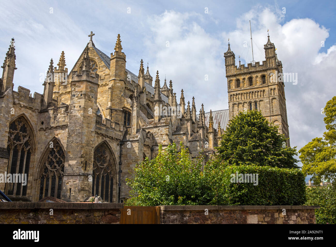Is an anglican cathedral in the city of exeter hi-res stock photography ...
