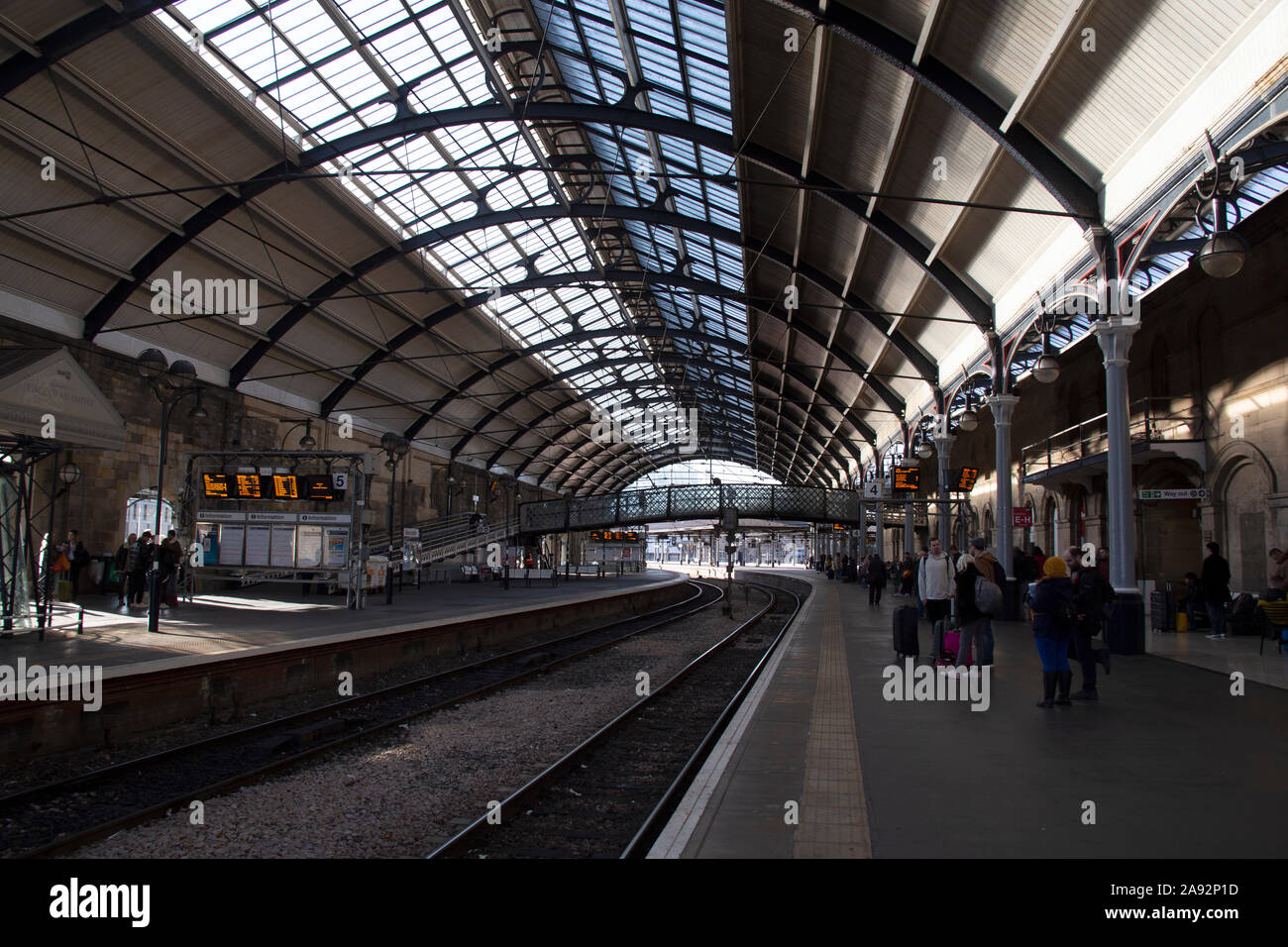 Newcastle railway station, Newcastle upon Tyne, North East England, UK ...