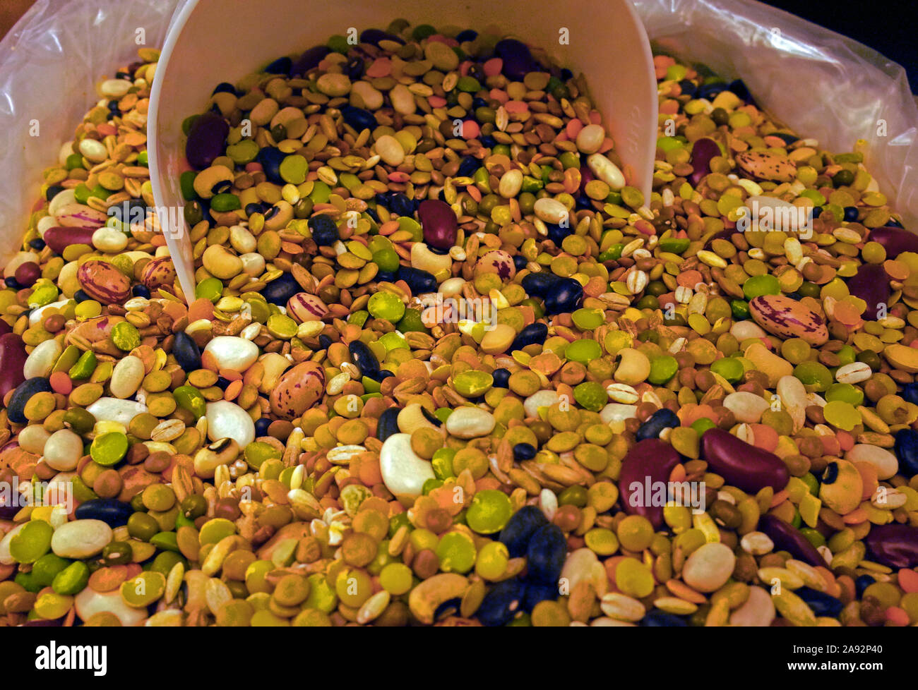 Mixed dry legumes Stock Photo - Alamy