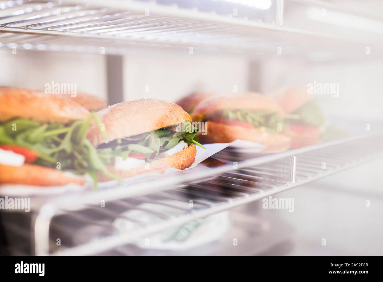 Fresh sandwiches on shelf Stock Photo - Alamy