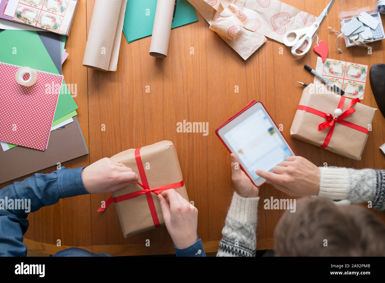 Two women present hi-res stock photography and images - Alamy