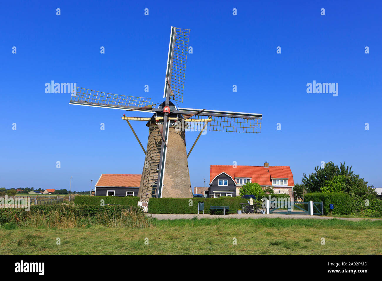 19th century stone windmill hi-res stock photography and images - Alamy