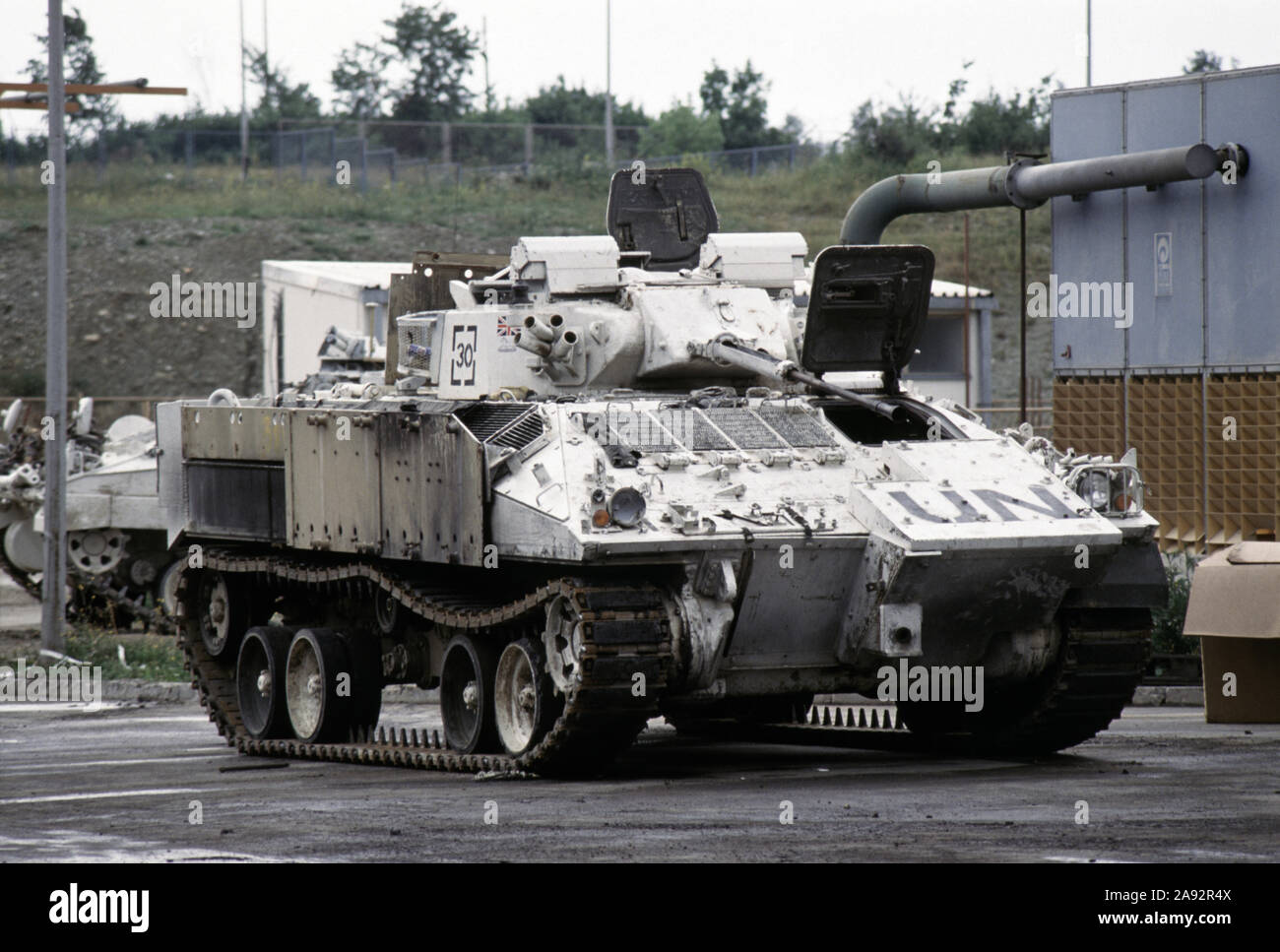 7th July 1993 During the war in Bosnia: a British Army Warrior MCV ...