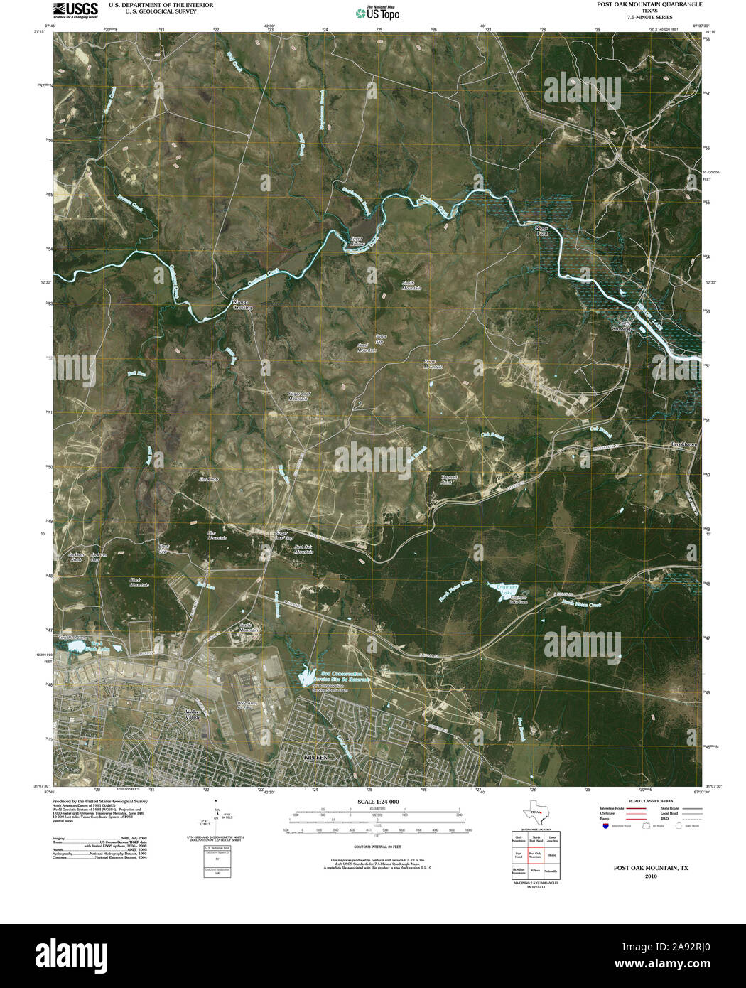 Map of post texas hi-res stock photography and images - Alamy