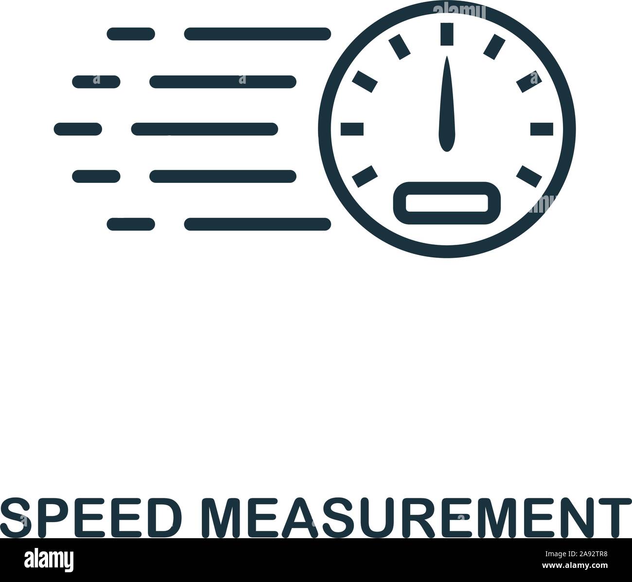 Speed Measurement icon outline style. Thin line creative Speed ...