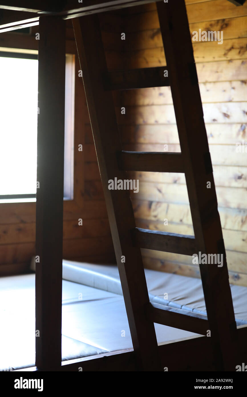 Ladder in a bunk bed Stock Photo - Alamy
