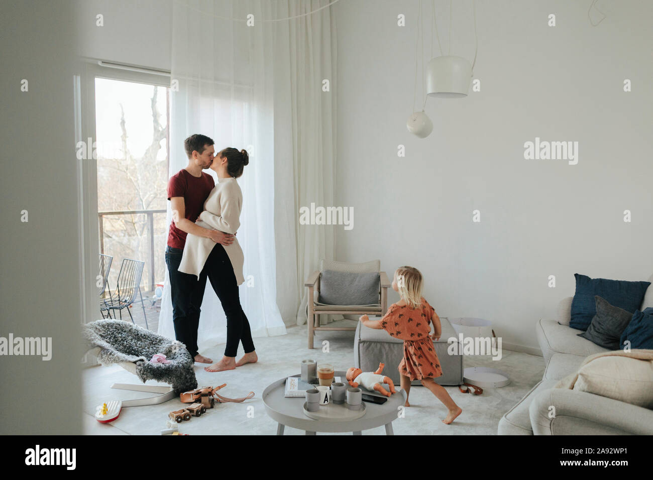 Two men one woman together hi-res stock photography and images - Alamy