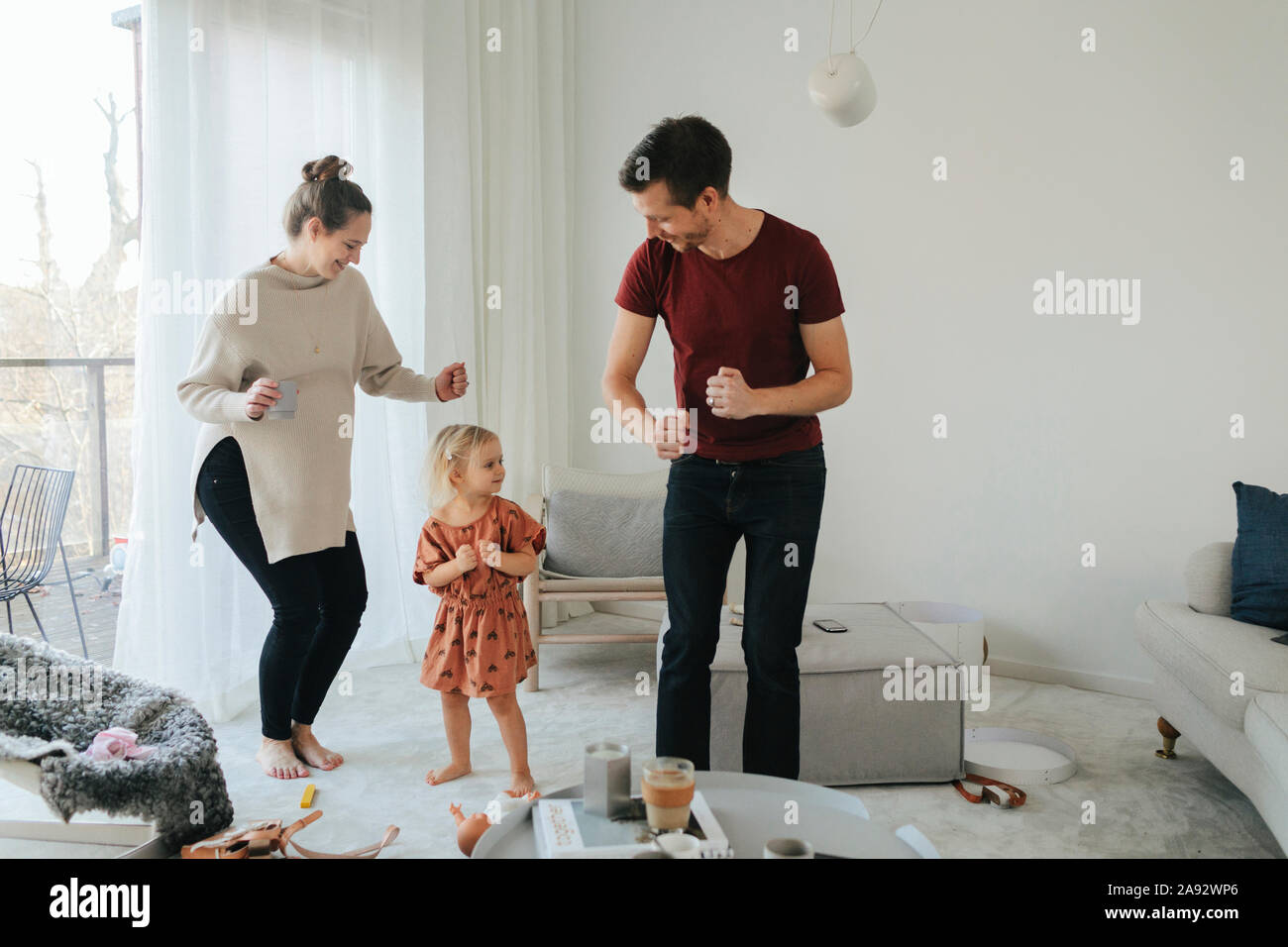 Two girls dancing together hi-res stock photography and images - Alamy