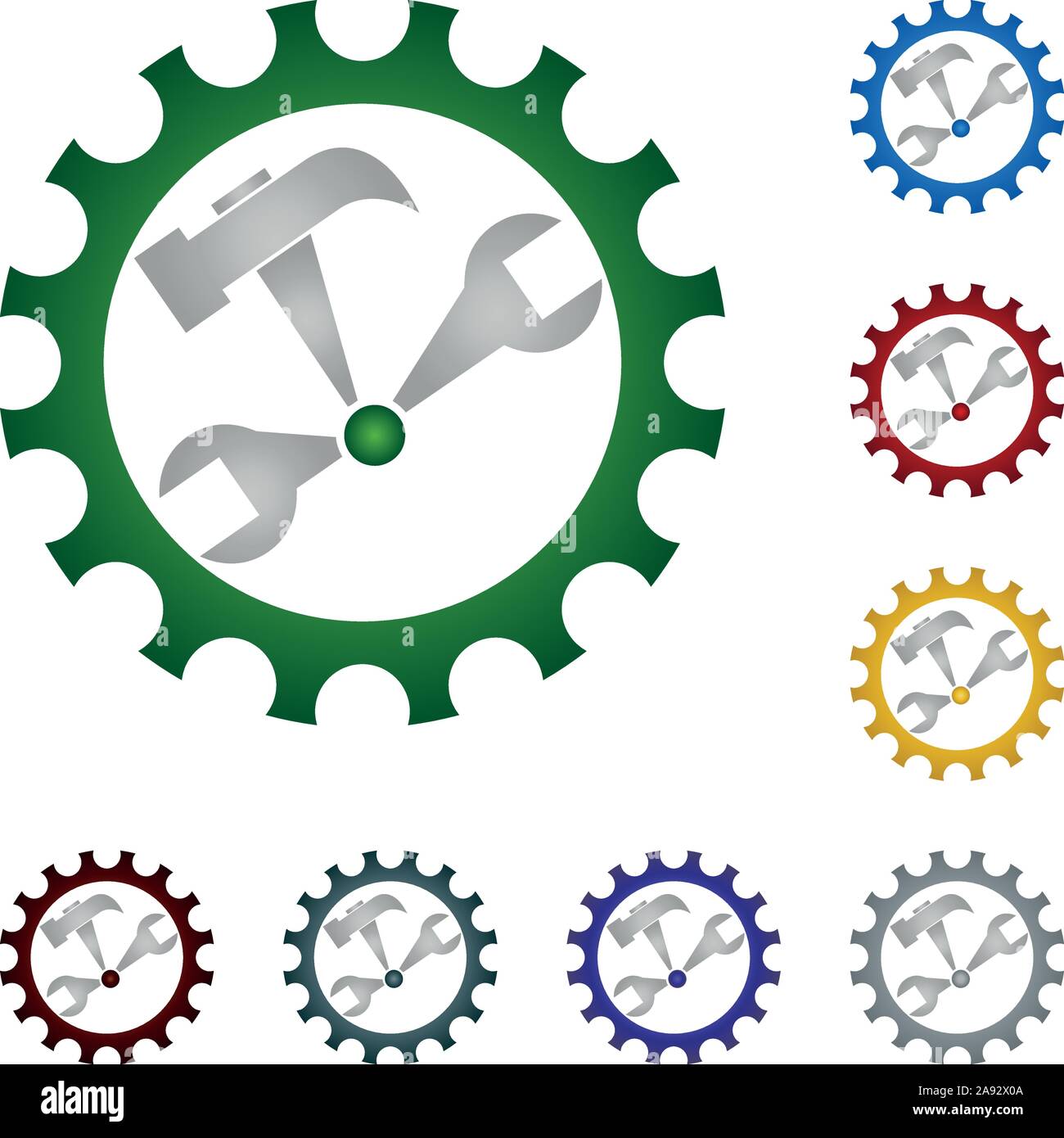 Cogwheel, tools, mechanic, logo Stock Vector Image & Art - Alamy