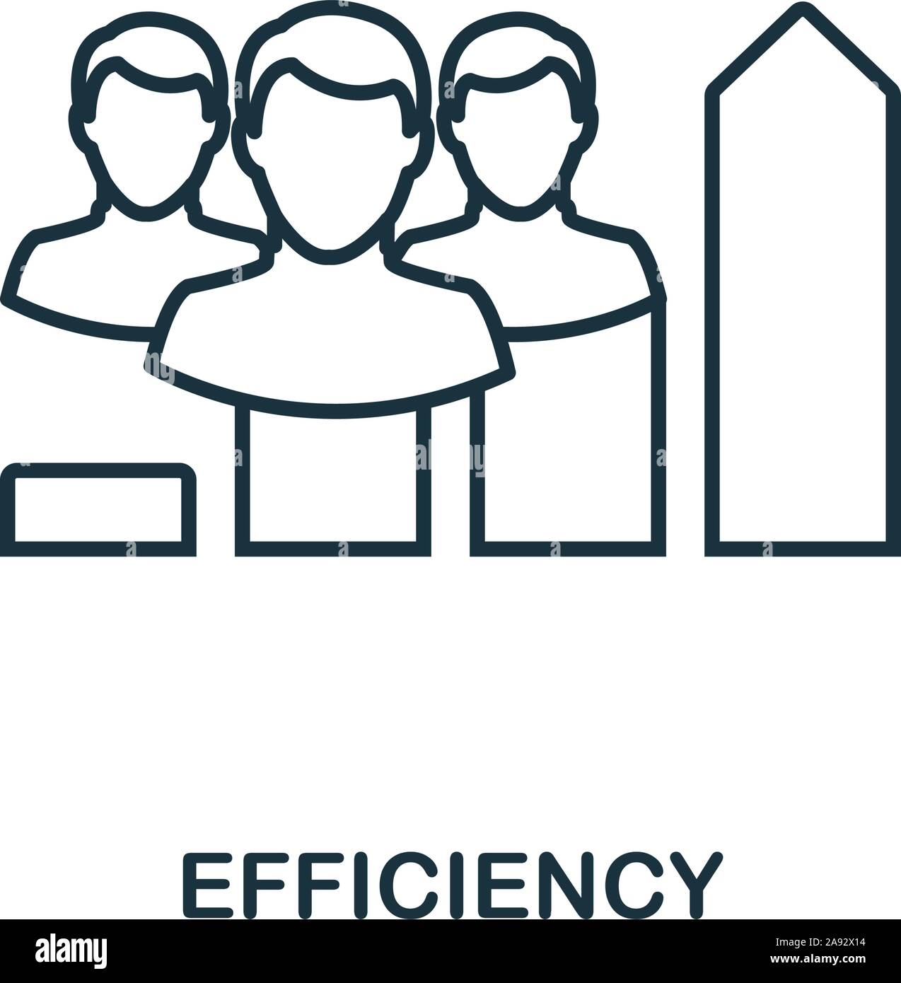 Efficiency icon outline style. Thin line creative Efficiency icon for ...