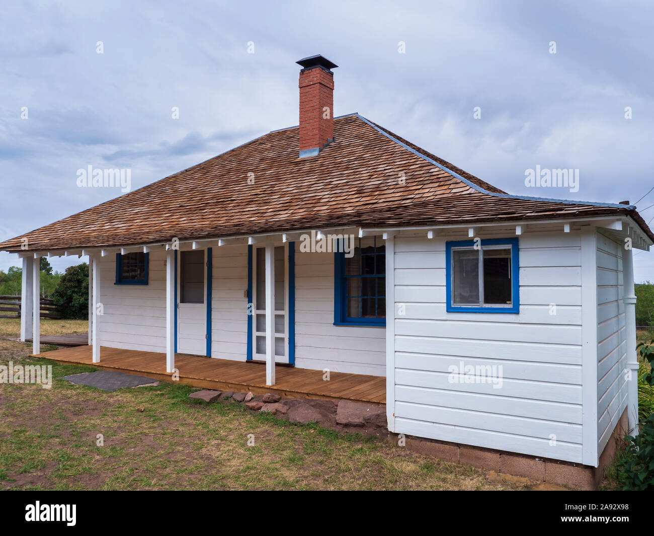 Main house, Swett Ranch National Historic Site, Flaming Gorge National ...