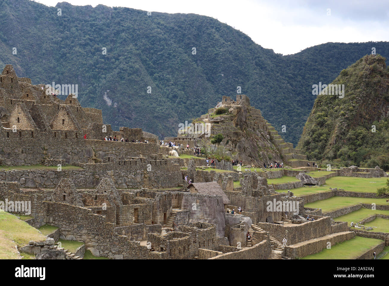 A section of Machu Picchu including Nusta's Bedroom, The Temple of the ...