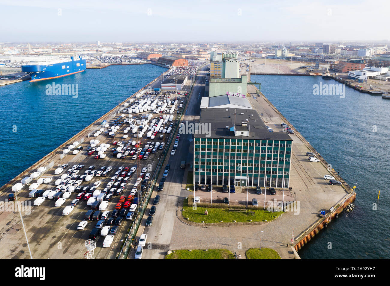 View of port Stock Photo - Alamy