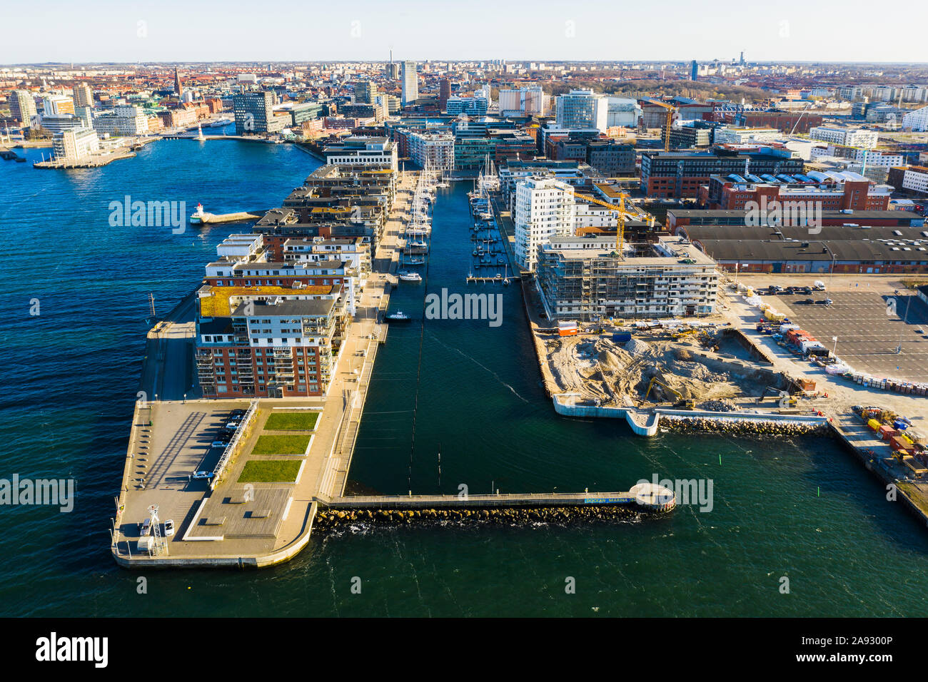 Buildings at sea Stock Photo - Alamy