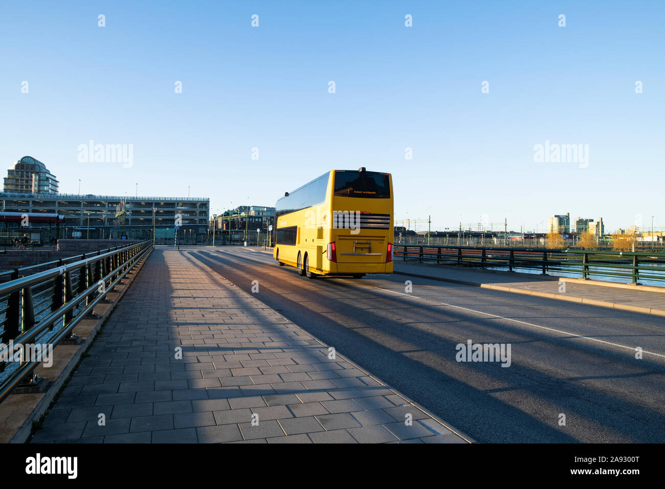 Bus on road Stock Photo - Alamy